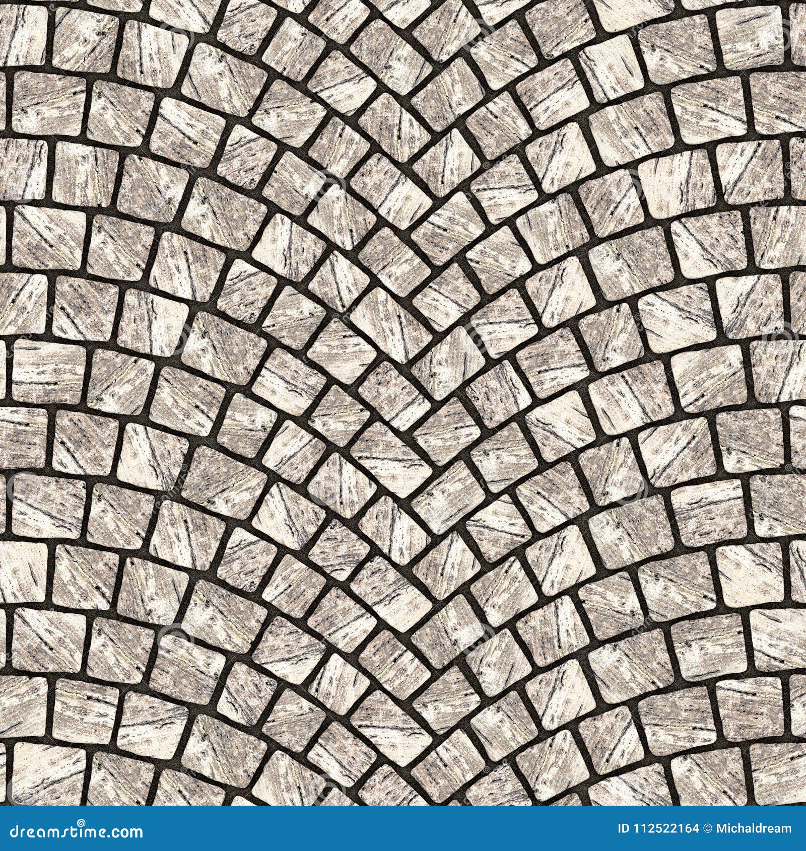 Arched Cobblestone Pavement Texture 077 Stock Illustration ...
