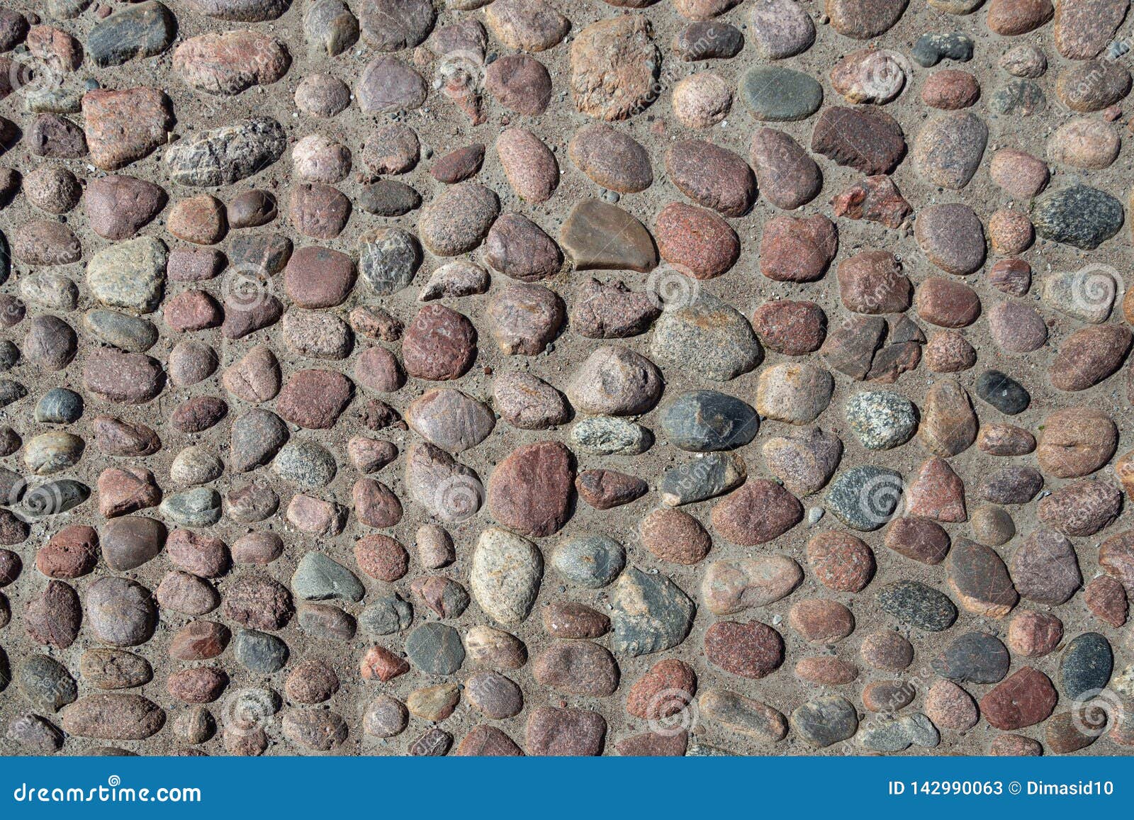 Cobblestone Pavement Texture Background Stock Image - Image of ...