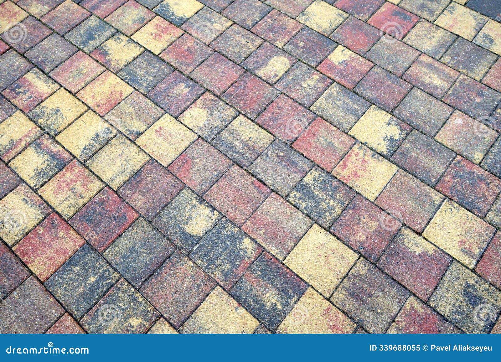 Cobblestone Pedestrian Pavement Pattern Stock Image | CartoonDealer.com ...