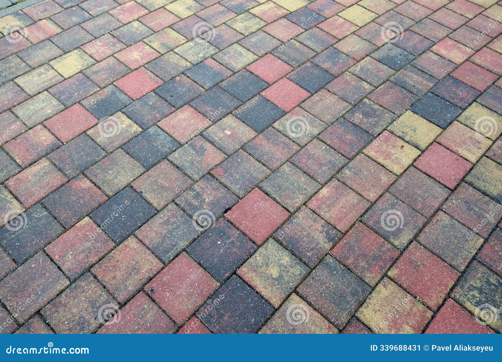 Cobblestone Pedestrian Pavement Pattern Stock Image - Image of ...