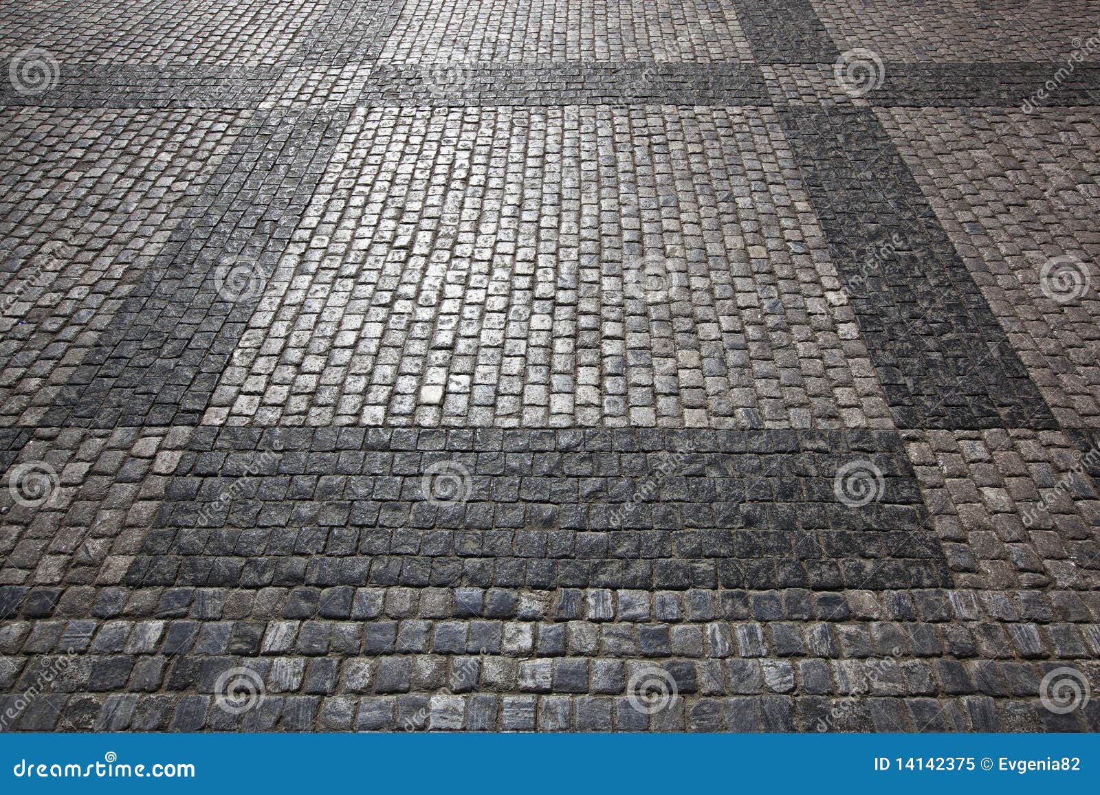 Cobblestone road stock image. Image of pattern, lines - 14142375