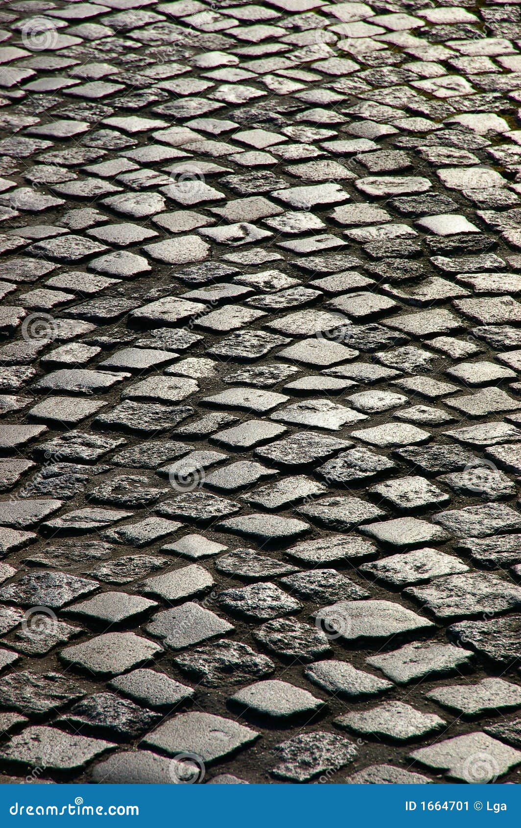A cobblestone road stock image. Image of path, floor, backgrounds - 1664701