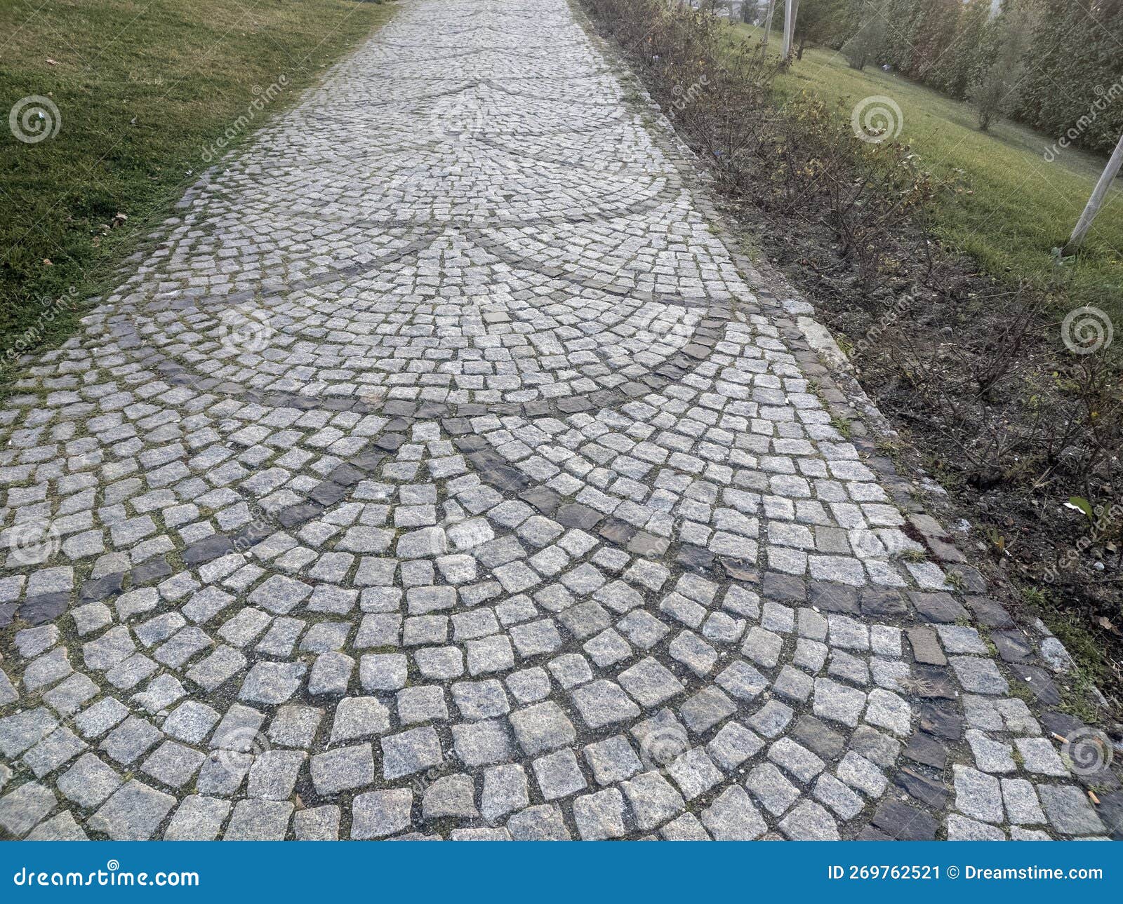 CobbleStone Road for Creative Ideas Stock Image - Image of ideas ...