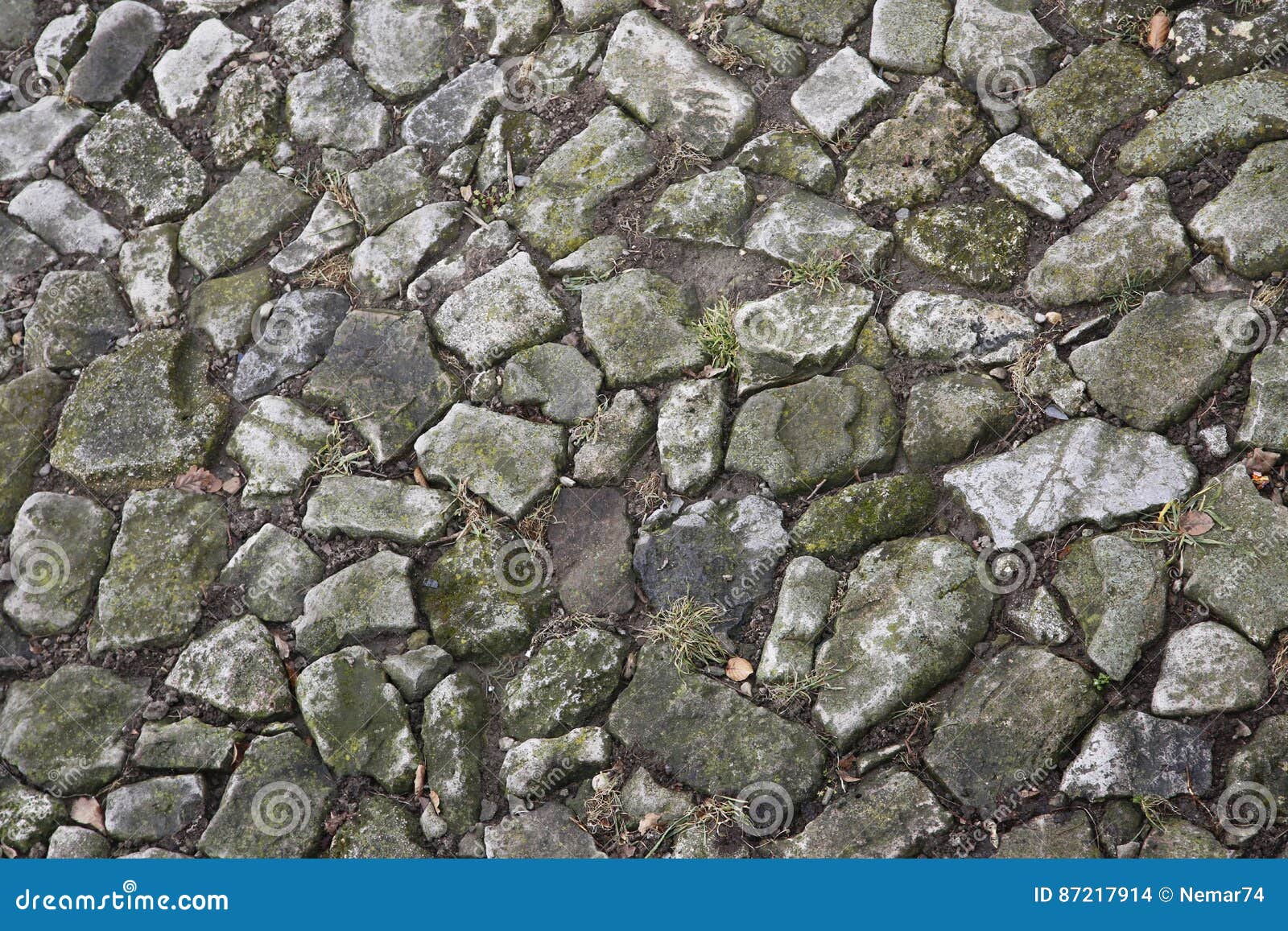 Cobblestone Road Erratic Pattern Stock Photo - Image of textured ...