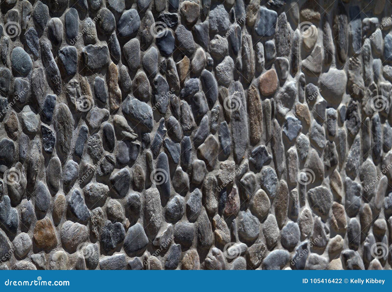 Cobblestone Rock Wall, Close Up Stock Photo - Image of artistic, zoom ...