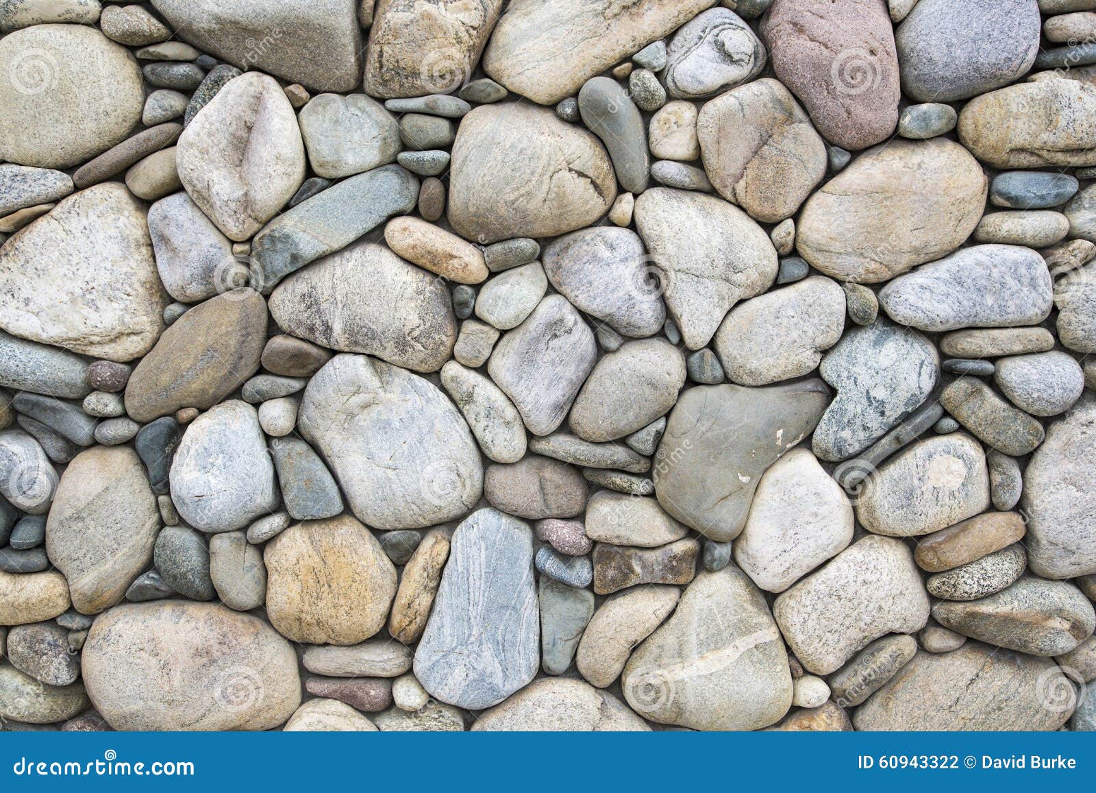 Cobblestone Rock Stone Wall Stock Photo - Image of river, round: 60943322