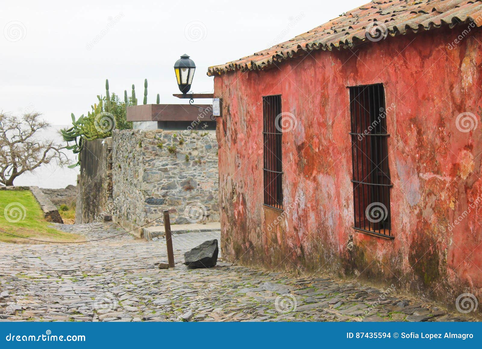 Cobblestone Rustic Street Village Stock Photo - Image of europe ...