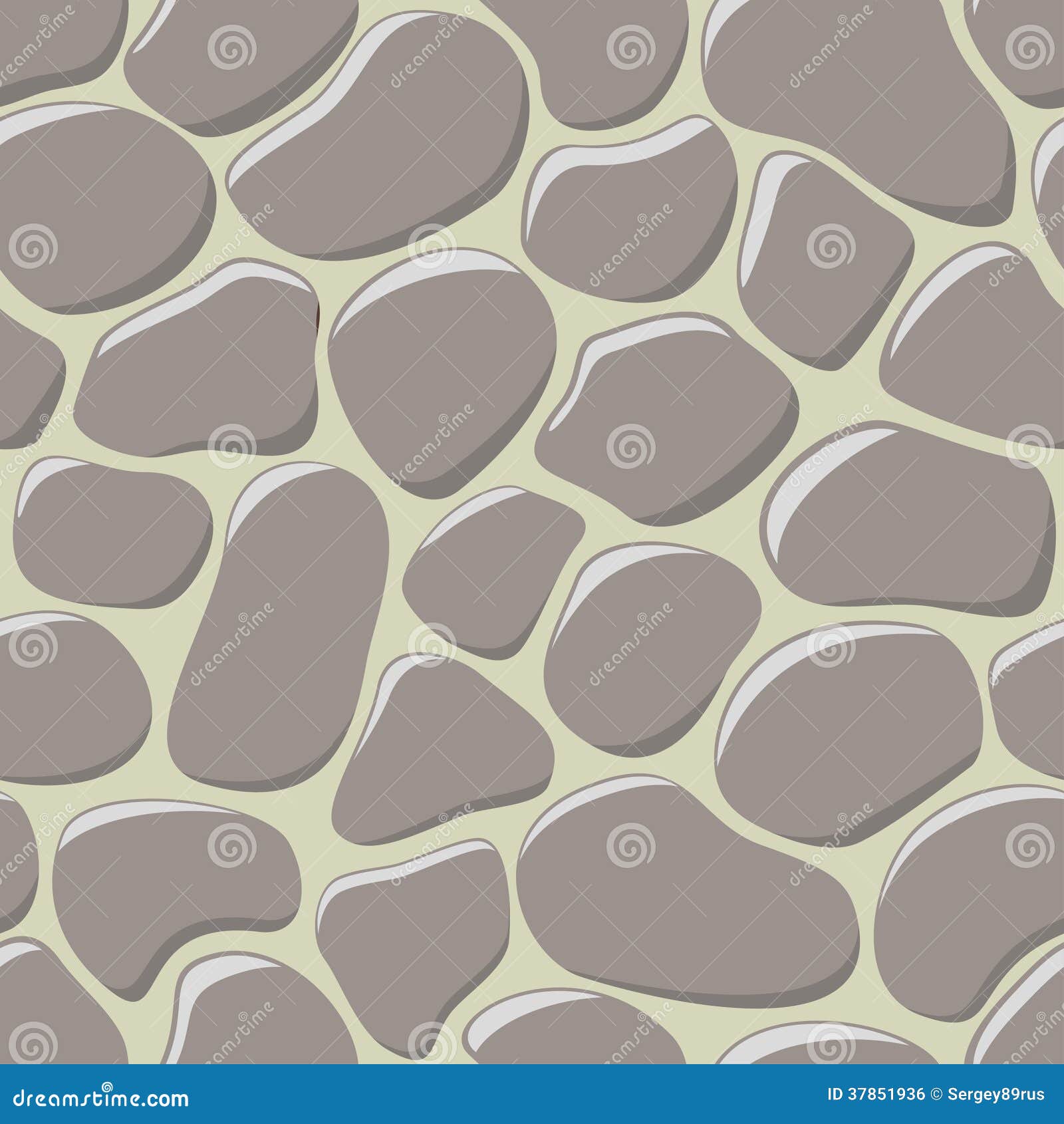Cobblestone Seamless Background. Cartoon Vector | CartoonDealer.com ...
