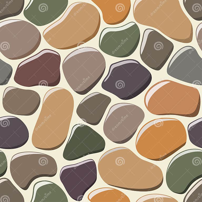 Cobblestone Seamless Background. Stock Vector - Illustration of ...