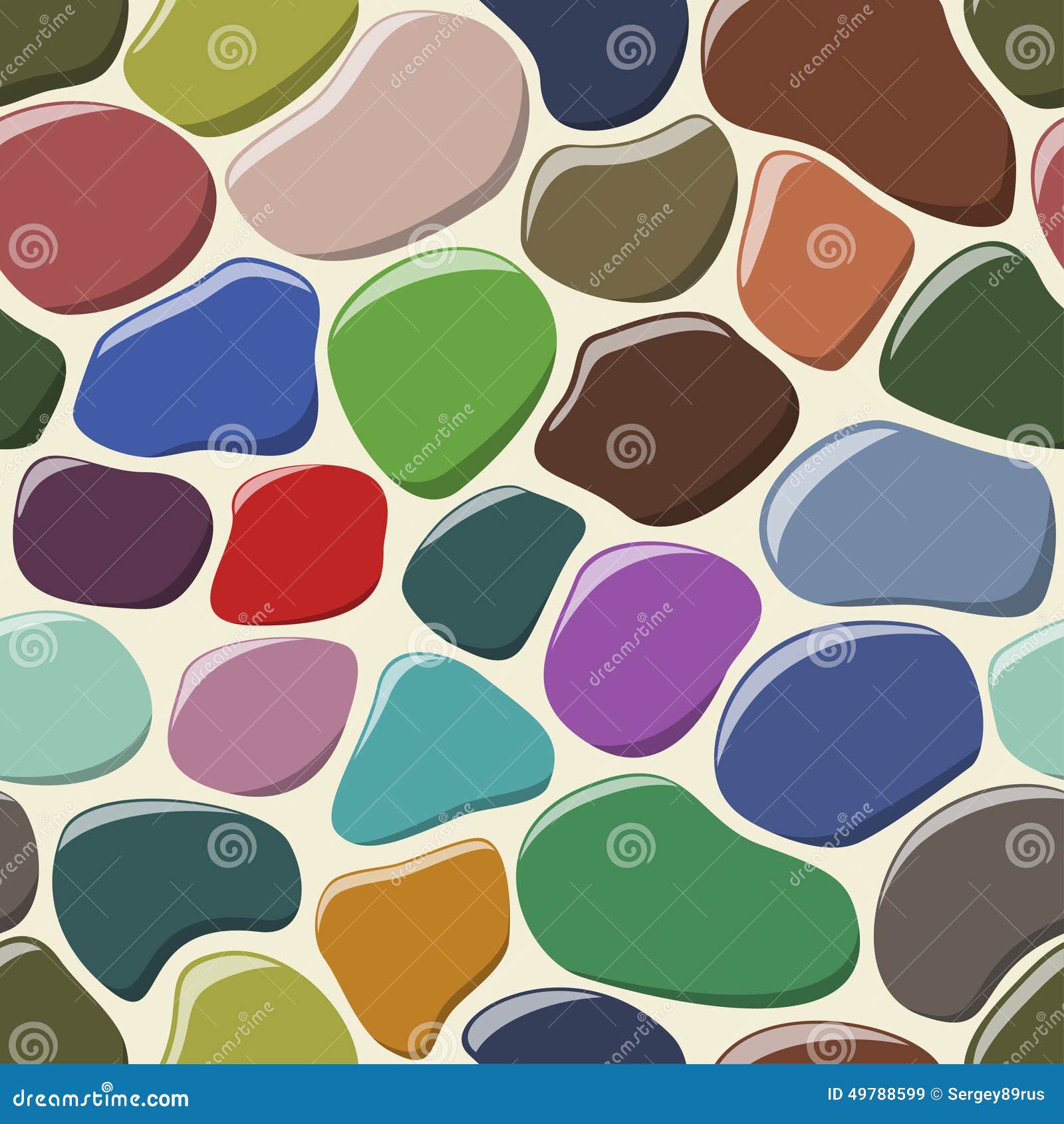 Cobblestone Seamless Background. Cartoon Vector | CartoonDealer.com ...