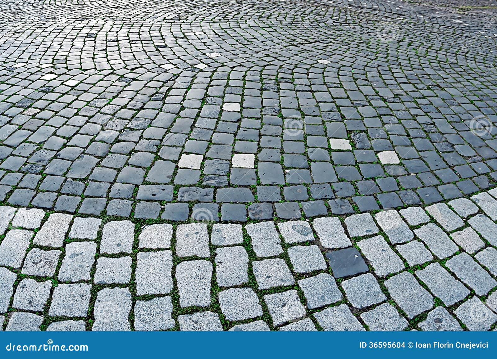 Cobblestone Sidewalk Made of Cubic Stones 2 Stock Photo - Image of ...