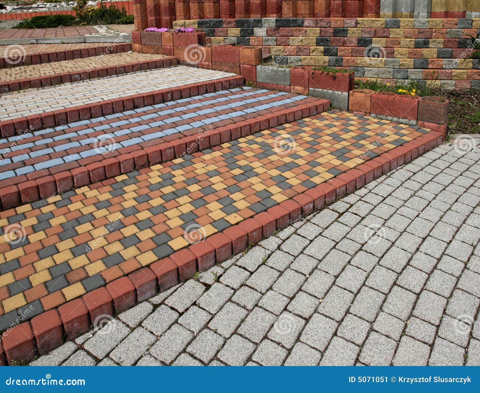 Cobblestone steps stock image. Image of ornate, sett, cobblestone - 5071051