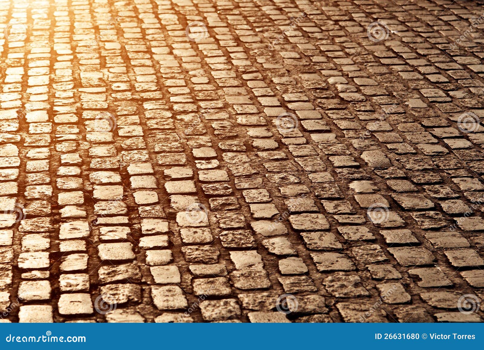 Old Cobblestone Street With Reflection Of Light. Cobblestone Pavement ... Old Cobblestone Street With Reflection Of Light. Cobblestone Pavement ...