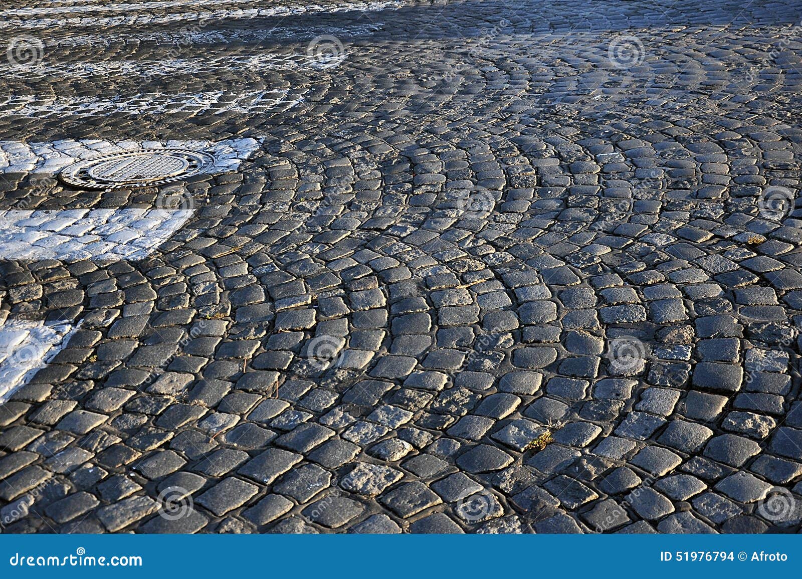 Cobblestone street stock photo. Image of paved, urban - 51976794