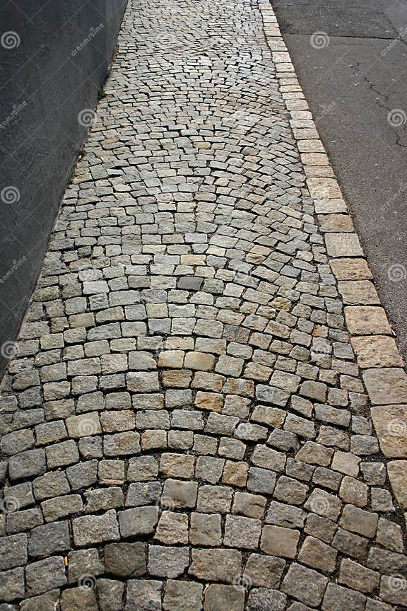 Cobblestone walk stock image. Image of abstract, road, square - 791441