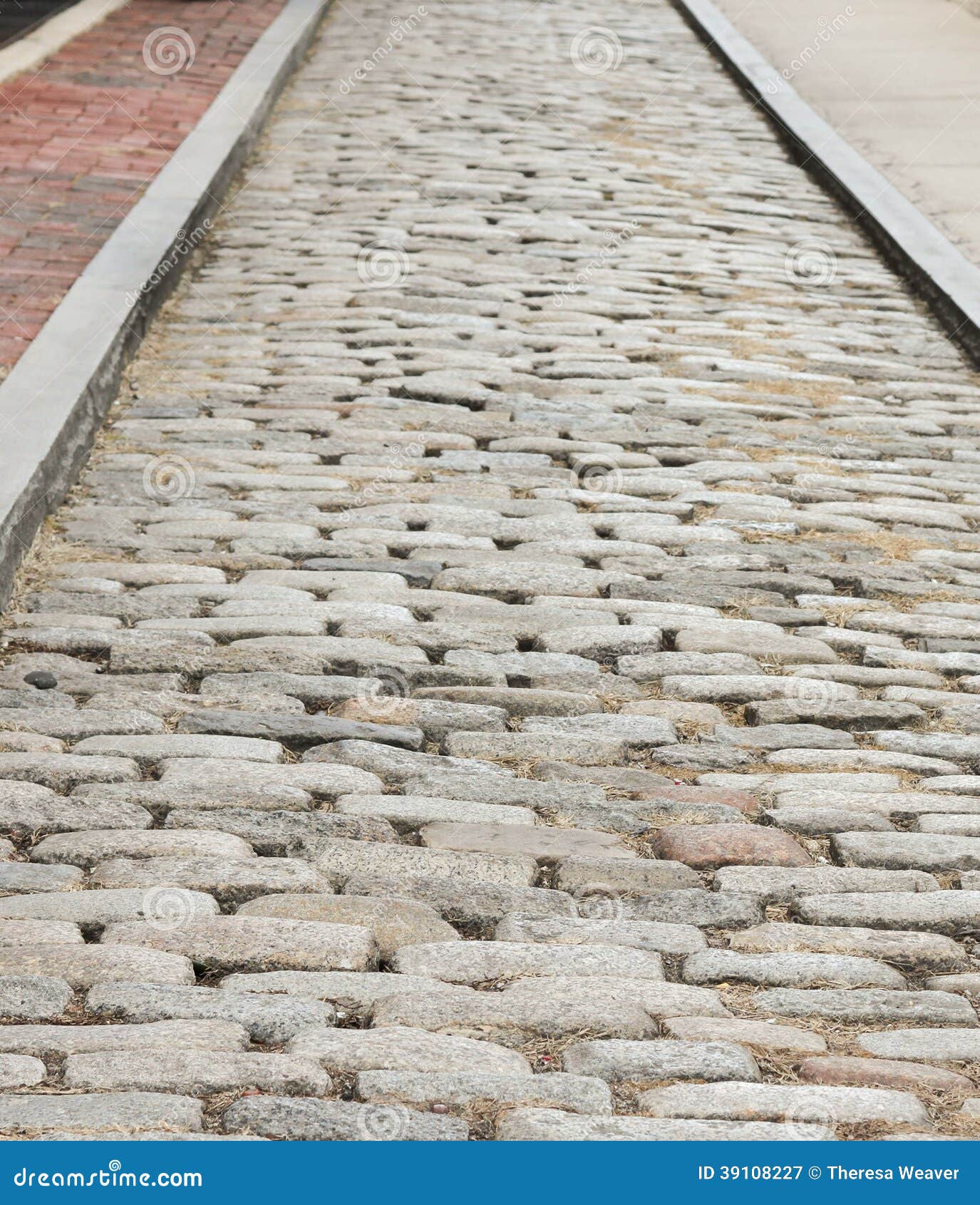 Cobblestone Walk stock image. Image of pavement, stones - 39108227
