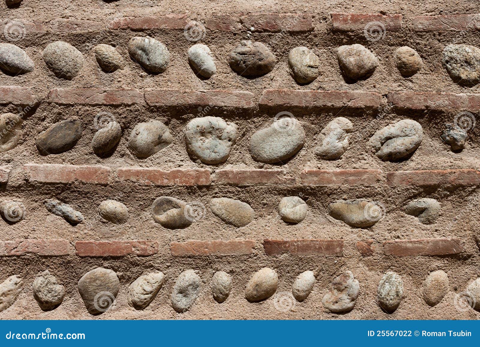 Cobblestone Wall Texture Background Stock Photo - Image of sand, close ...