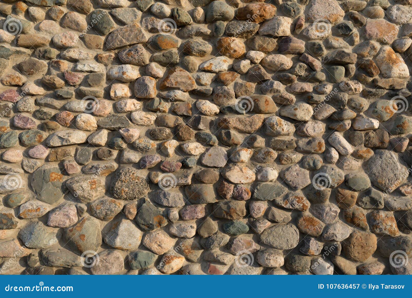Cobblestone wall texture. stock image. Image of ancient - 107636457