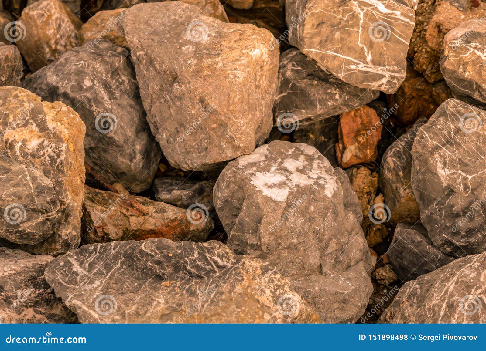 Cobblestone Weathered Uneven Old Stained Quarry Design Background ...