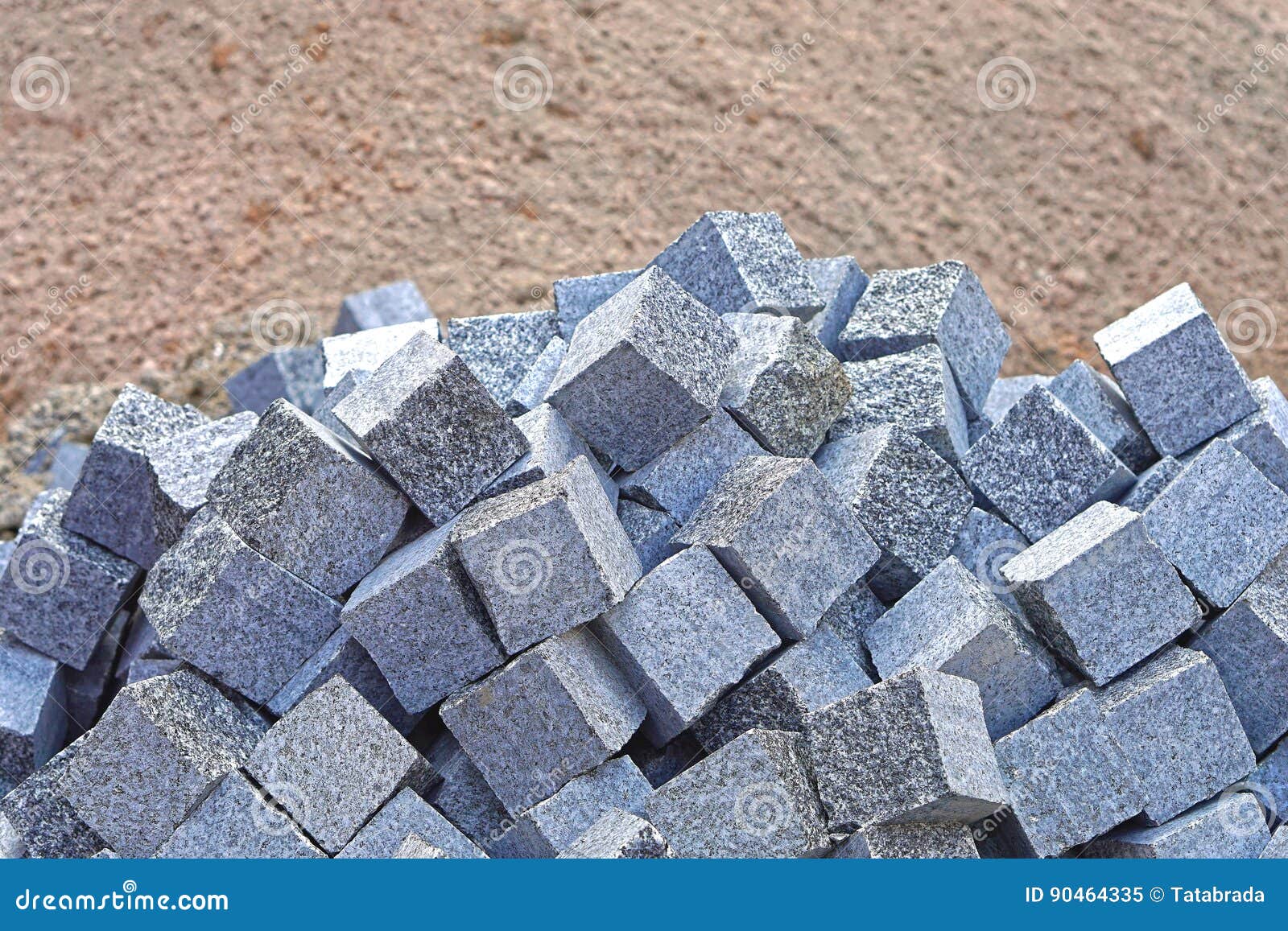 Cobblestones stock image. Image of industrial, construction - 90464335