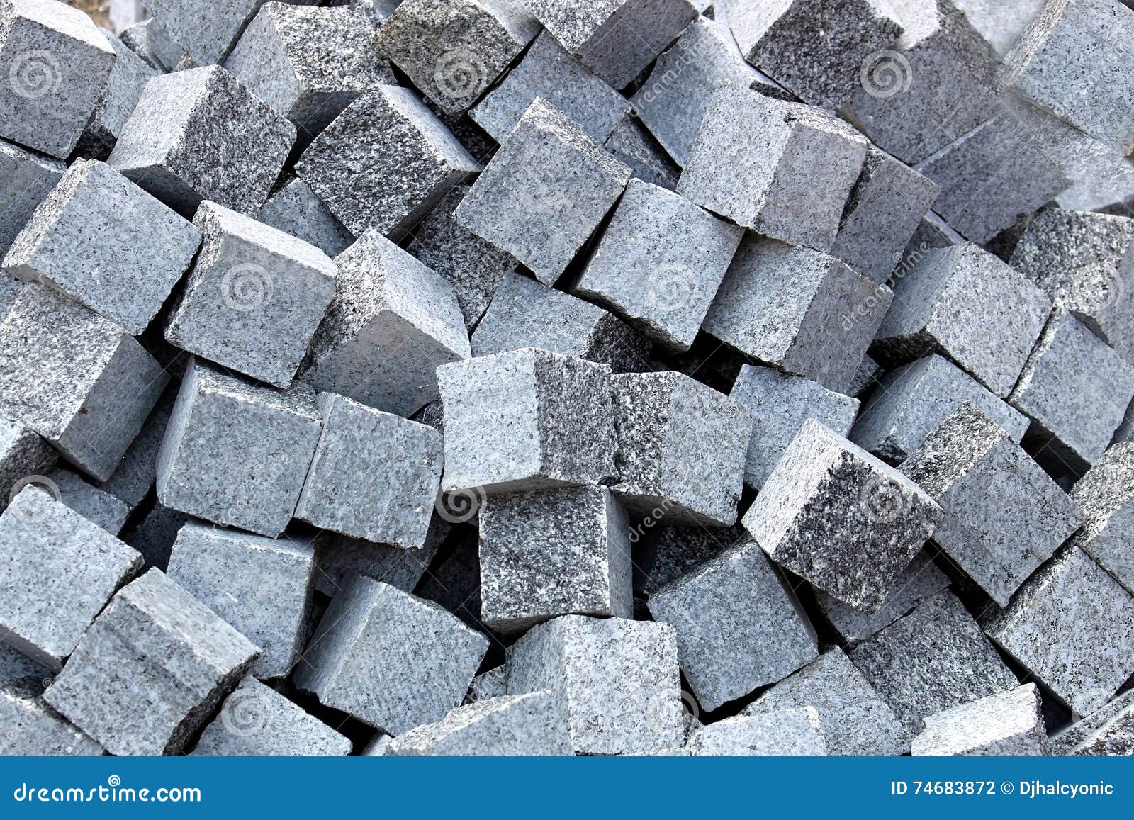 Cobblestones stock photo. Image of cubes, construction - 74683872