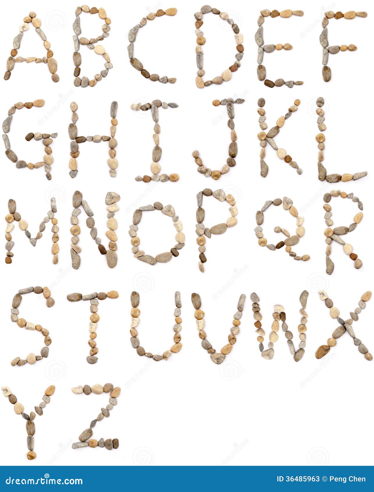 Cobblestones letters stock illustration. Illustration of symbol - 36485963