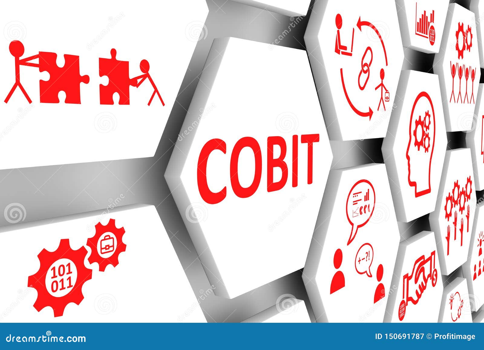 COBIT Concept Vector Infographics Stock Image | CartoonDealer.com ...