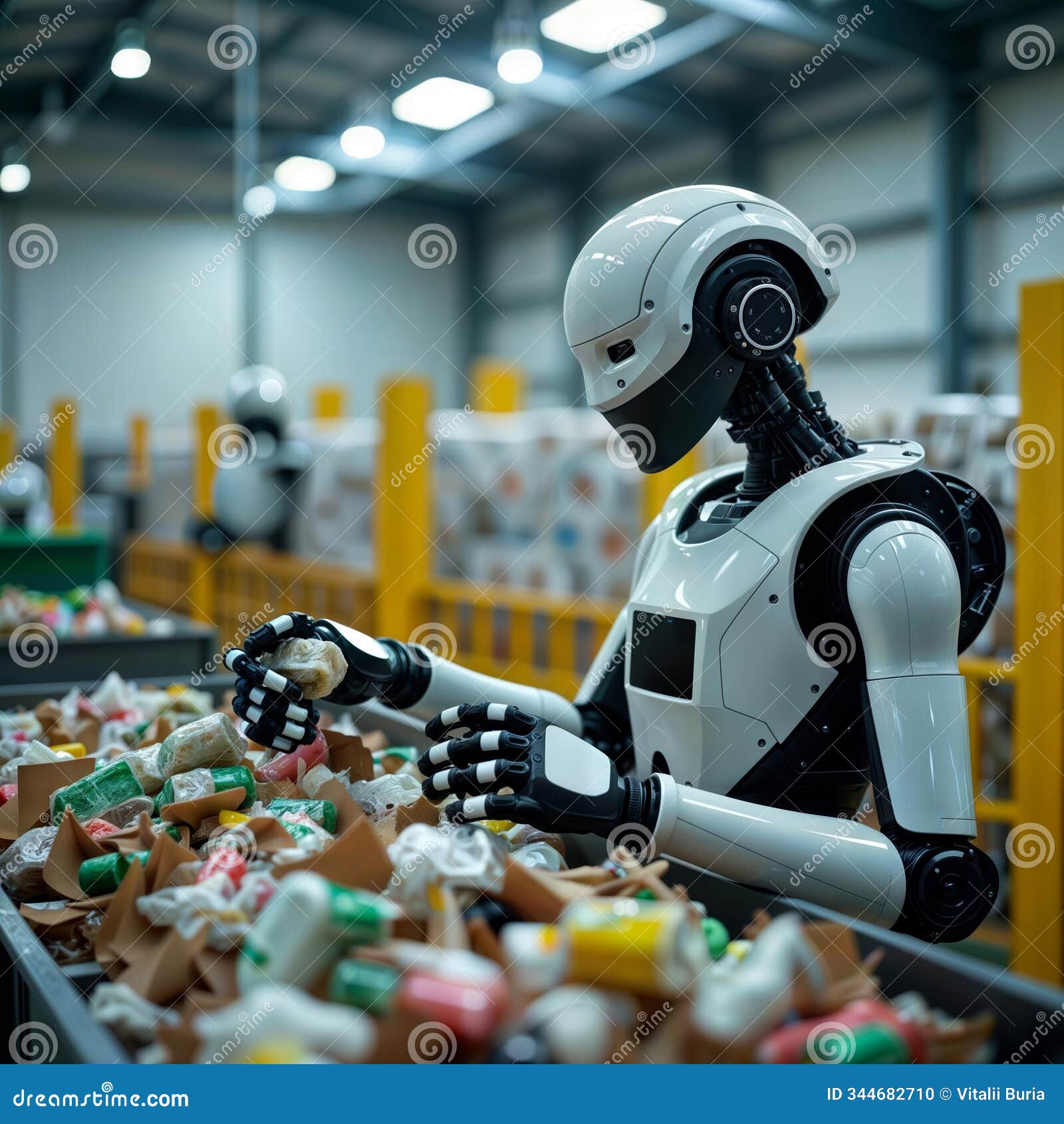 Humanoid Robot Promotes Recycling Initiatives, Generative Ai Stock ...