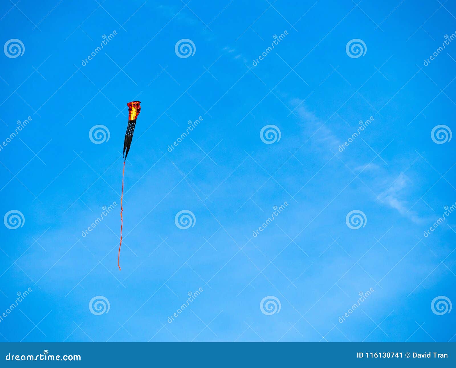 Cobra Kite Flying High on a Sunny Day Stock Image - Image of horizontal ...