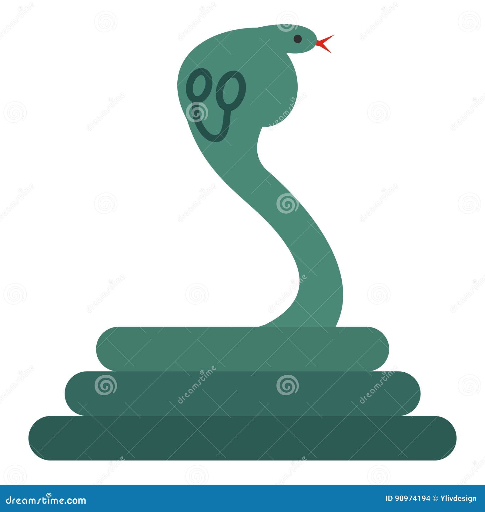 Cobra icon isolated stock vector. Illustration of poison - 90974194