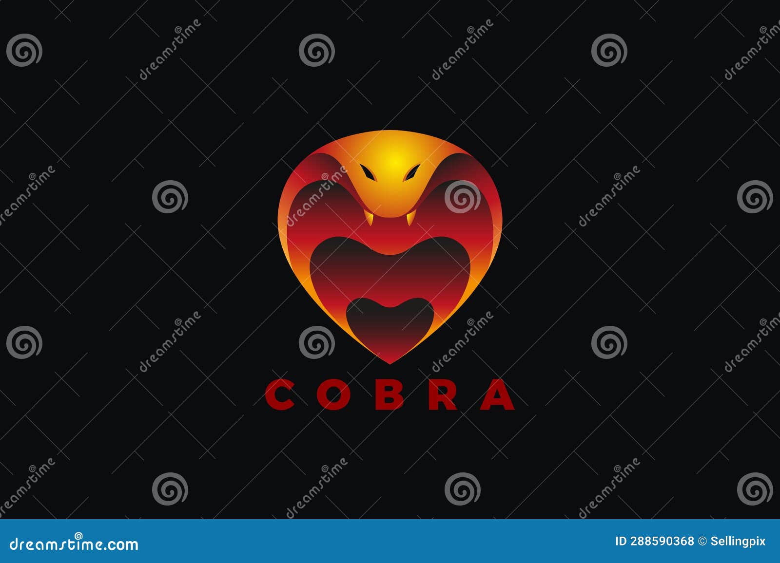 Cobra Logo Snake Head Abstract Design Vector Template Stock ...