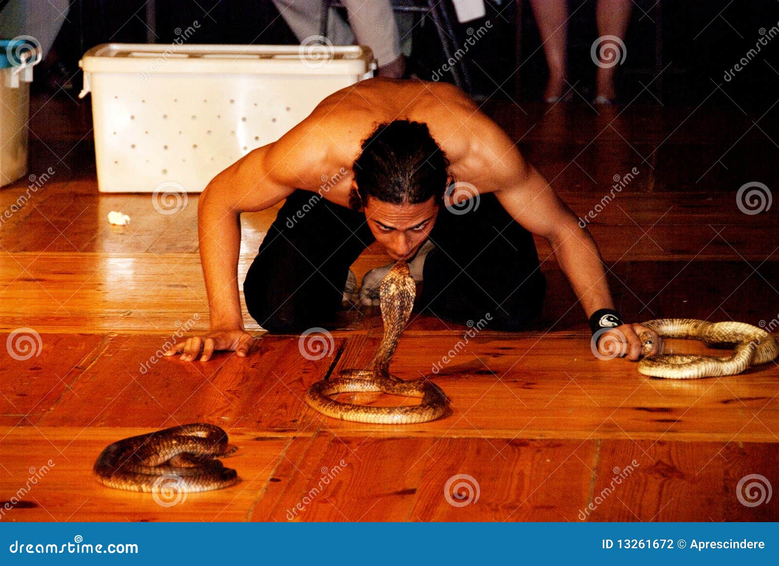 Cobra Man Spectacle Editorial Photography - Image: 13261672