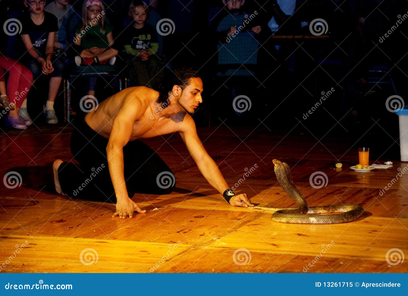 Cobra man spectacle editorial image. Image of fang, animal - 13261715