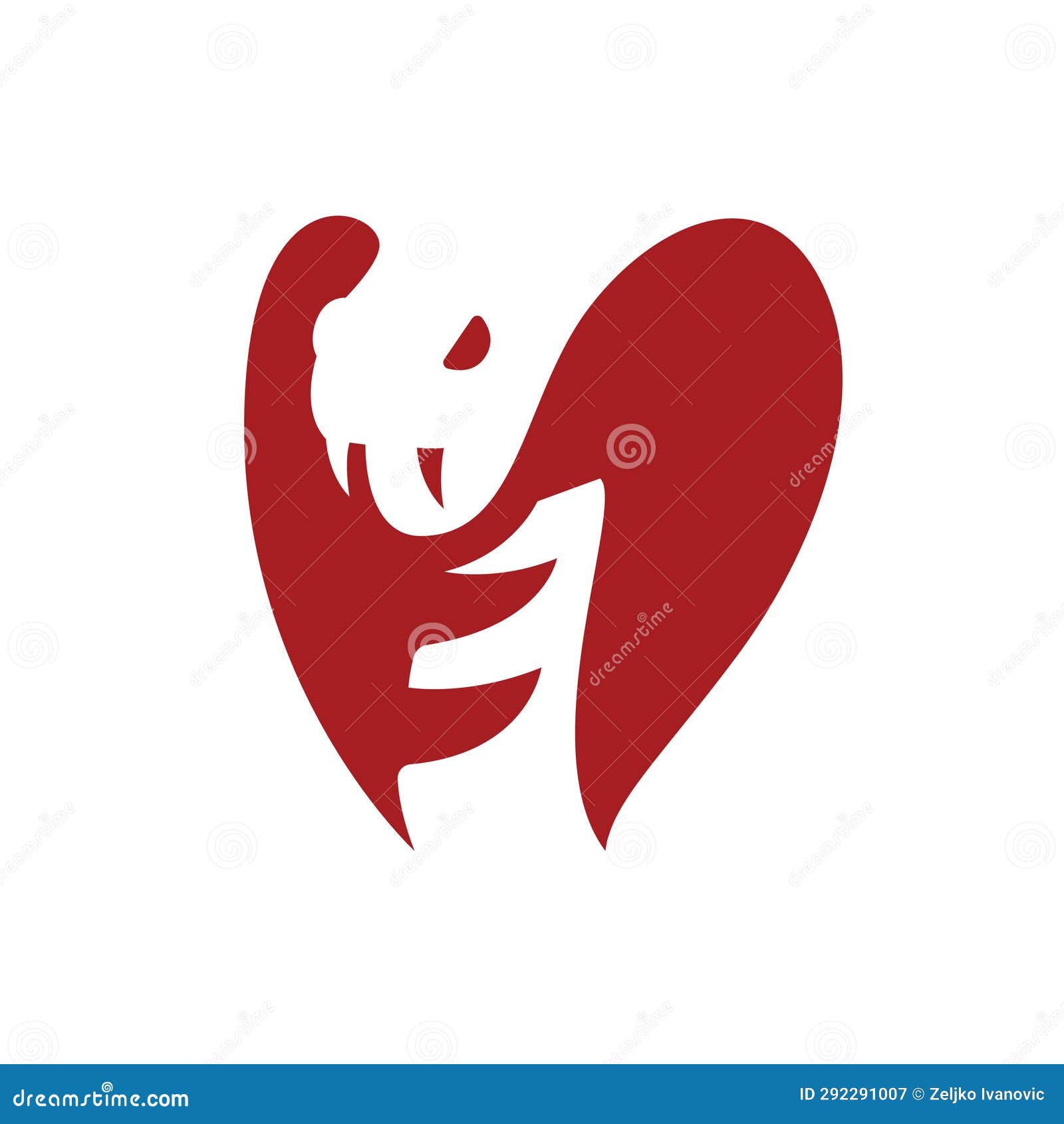Cobra Negative Space Logo Template Cartoon Vector | CartoonDealer.com ...