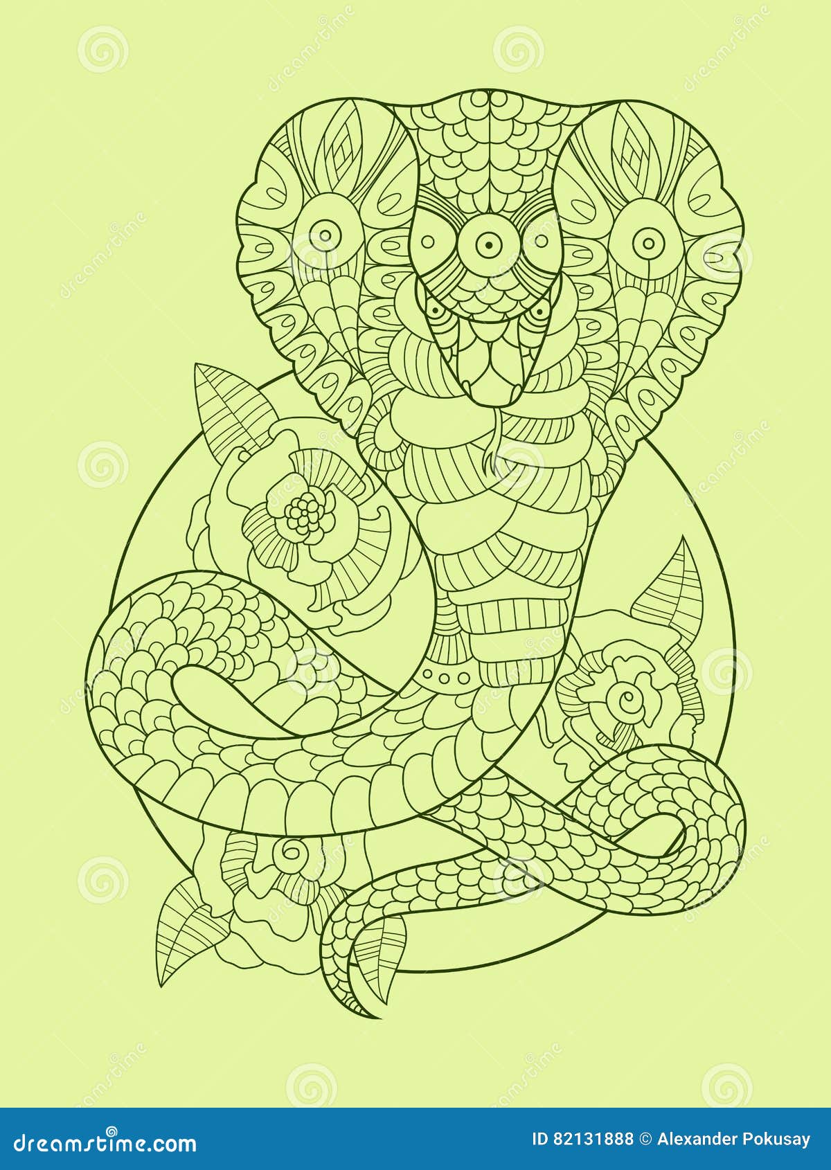 Snakes Drawings With Color