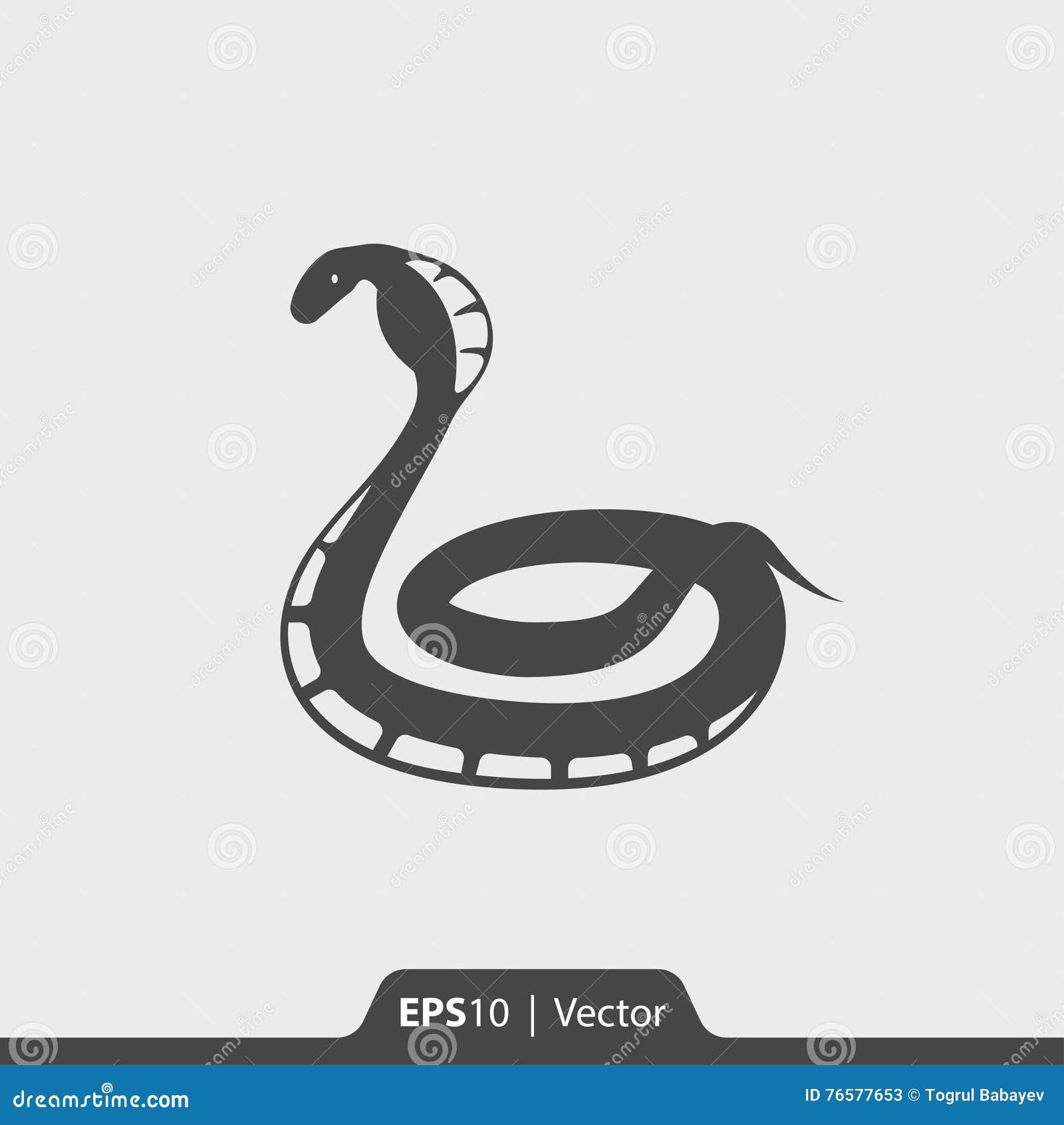 Cobra Snake Icon for Web and Mobile Stock Illustration - Illustration ...