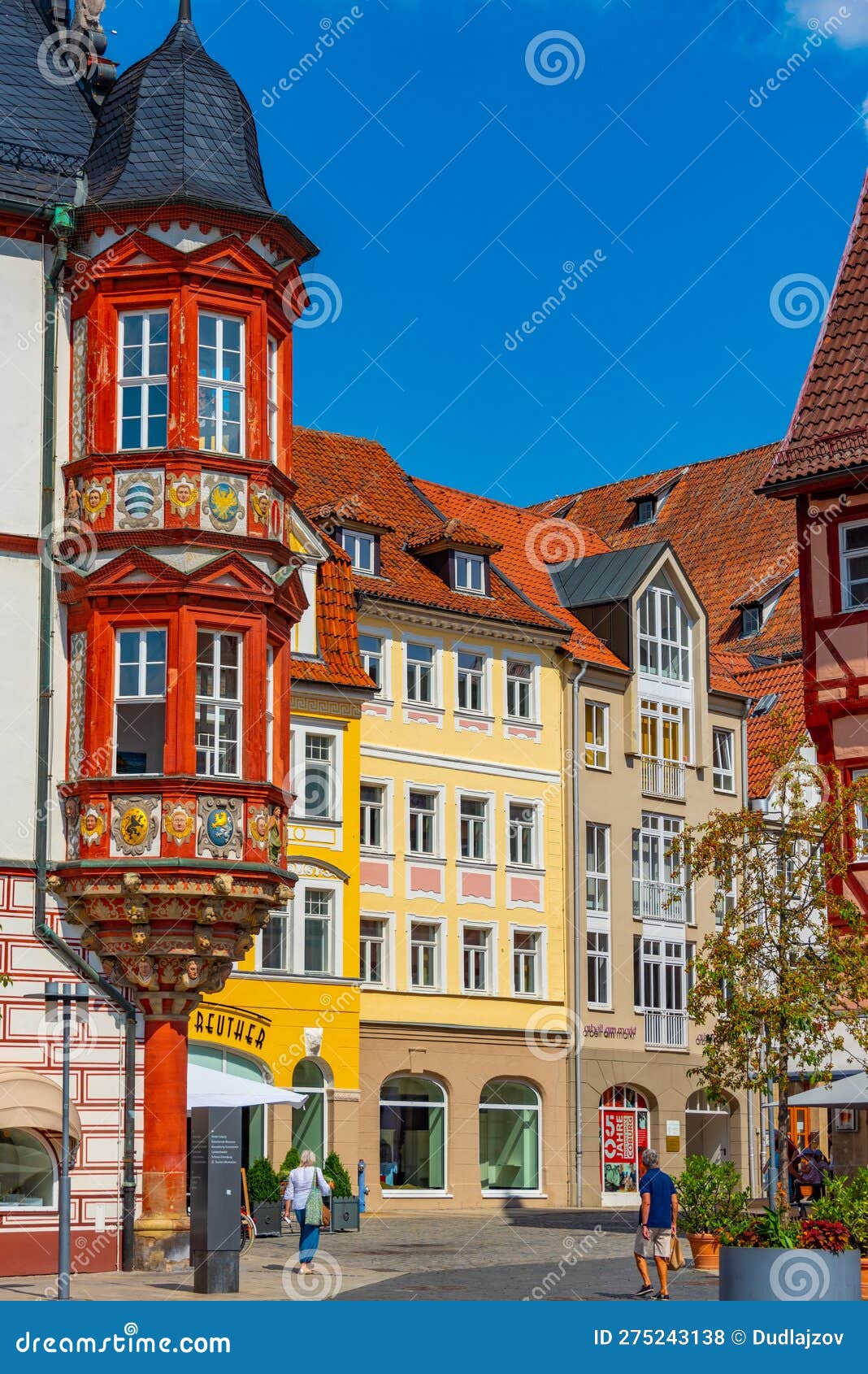 Coburg, Germany, August 10, 2022: Stadthaus in German Town Cobur ...