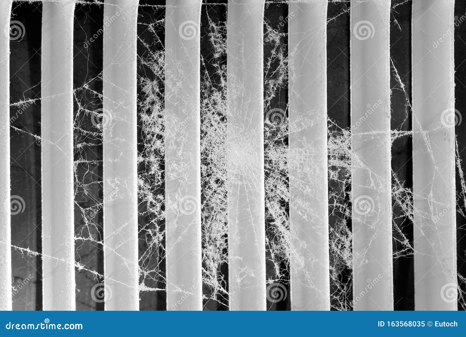 Cobweb on air intake grate stock image. Image of irritating - 163568035