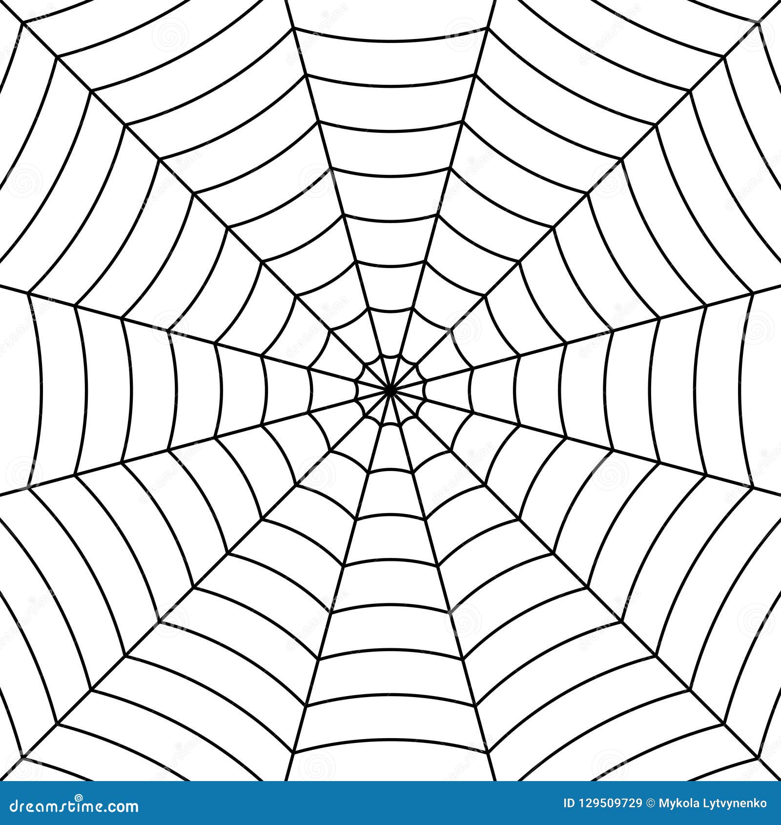 Cobweb Background with Black Interwoven Threads Spider, Vector ...