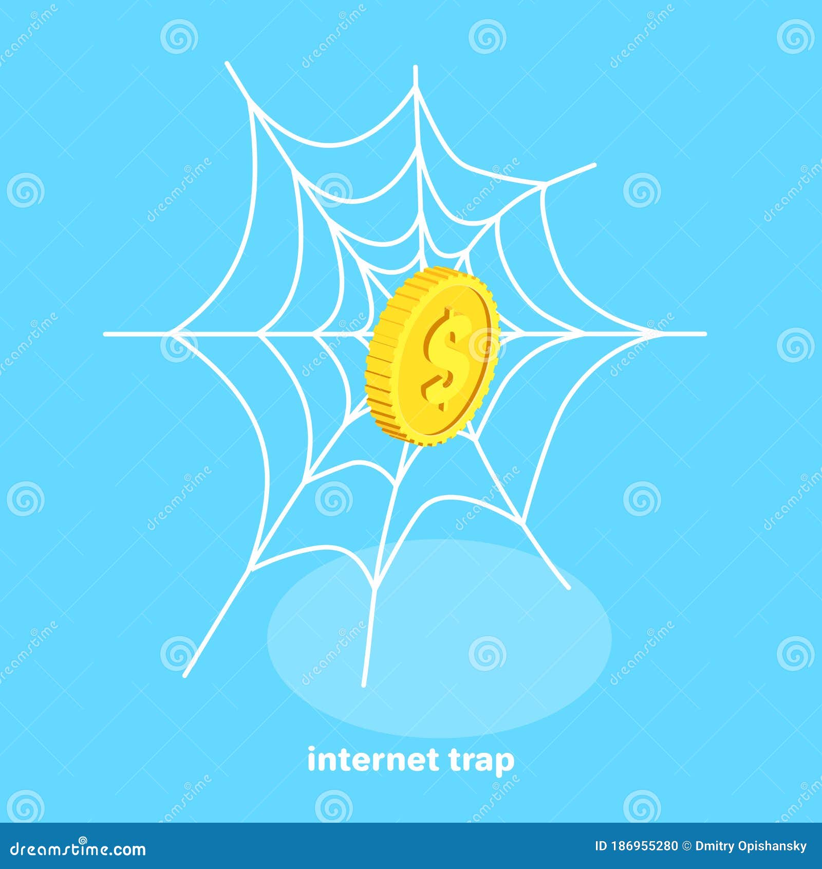 Internet trap stock vector. Illustration of trap, pattern - 186955280