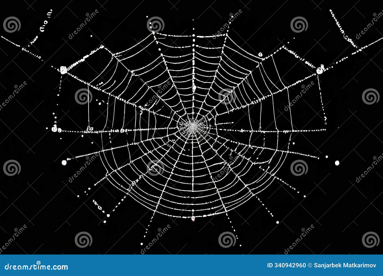 A Cobweb Created Using Ascii Characters With Different Symbols R ...