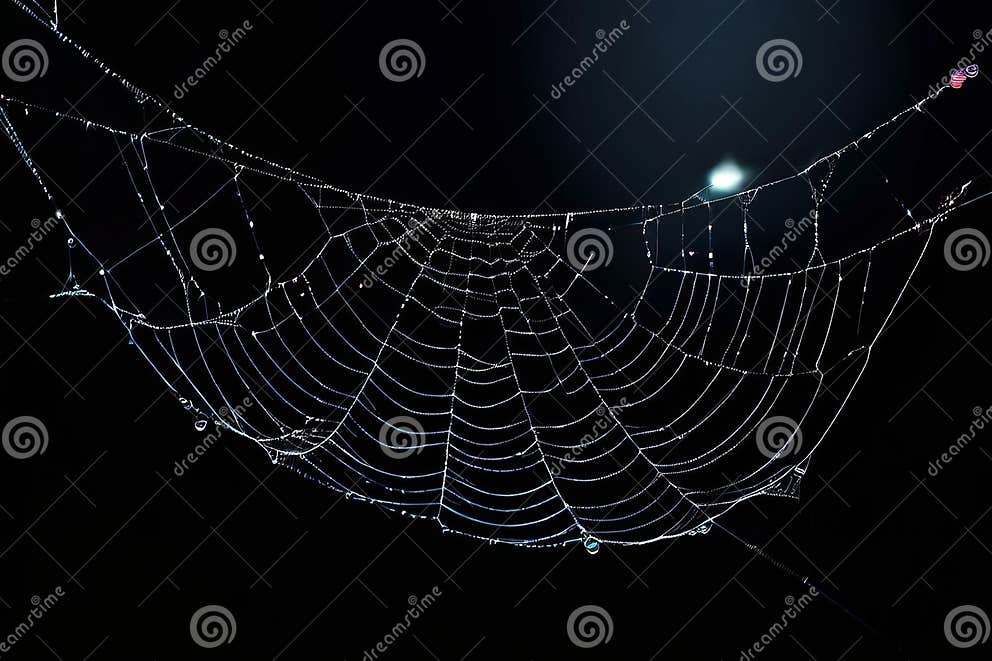 A Cobweb Created Using D Rendering Software with the Strands Mod Stock ...