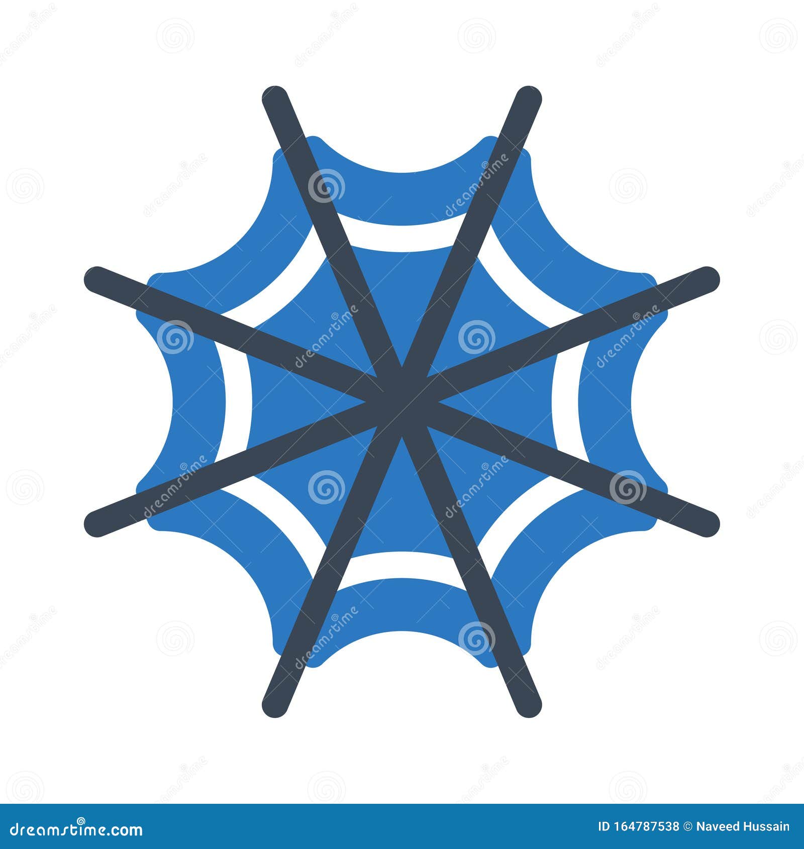 Cobweb glyph color icon stock illustration. Illustration of symbol ...