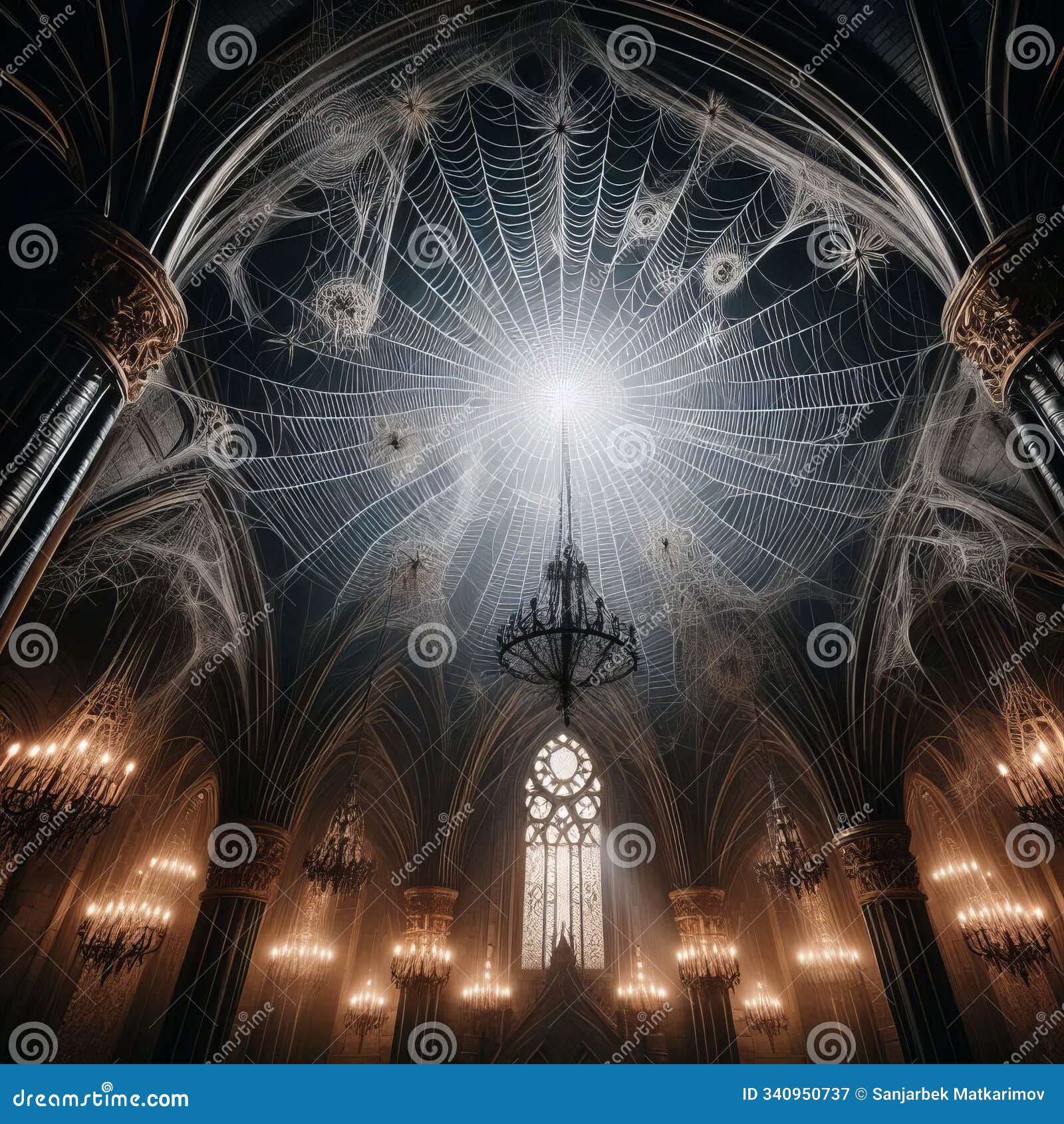 Cobweb Gothic Use Gothic Architecture and Lighting To Create a D Stock ...