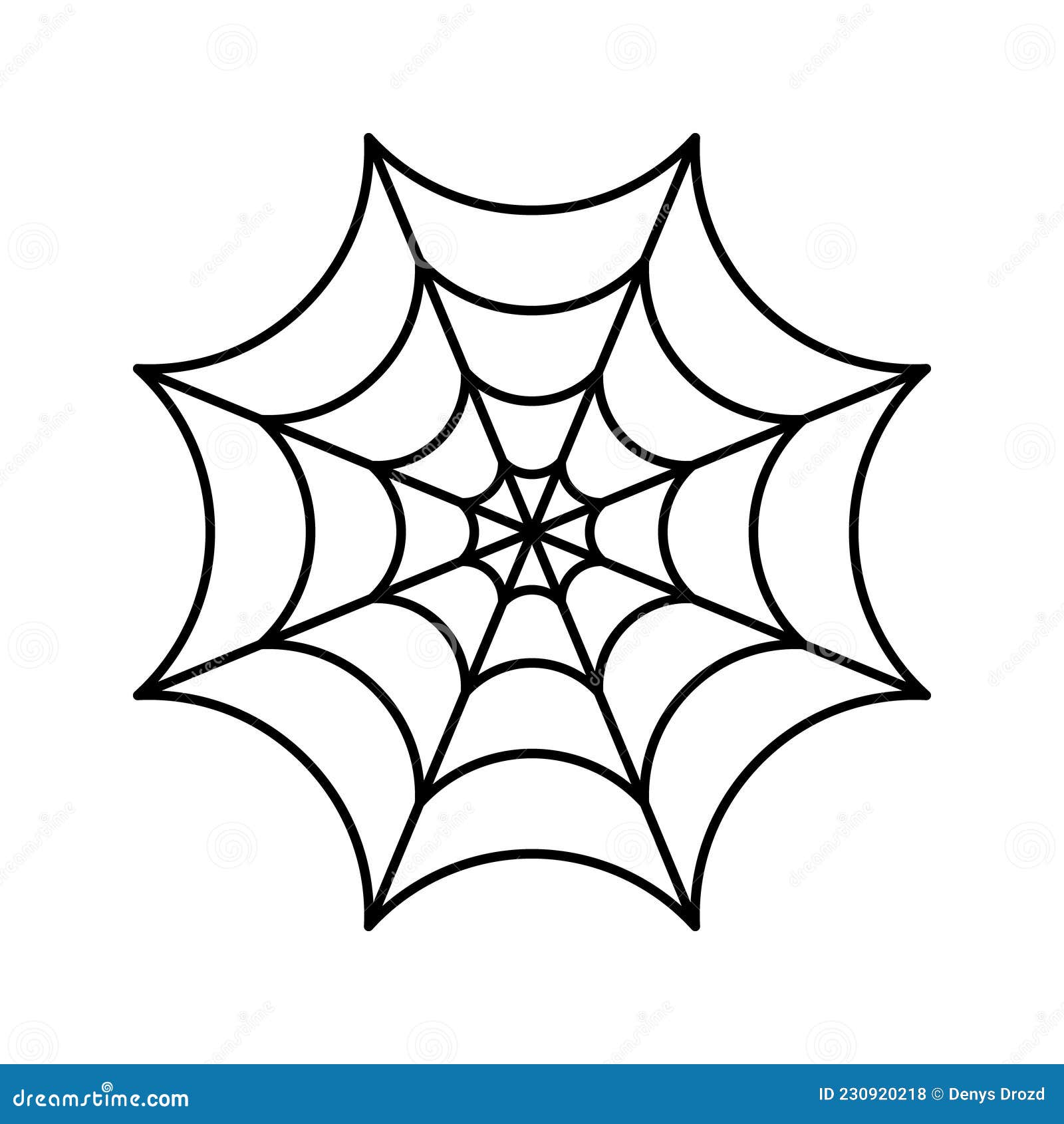 Cobweb Icon Vector. Spiderweb Illustration Sign. Halloween Symbol ...