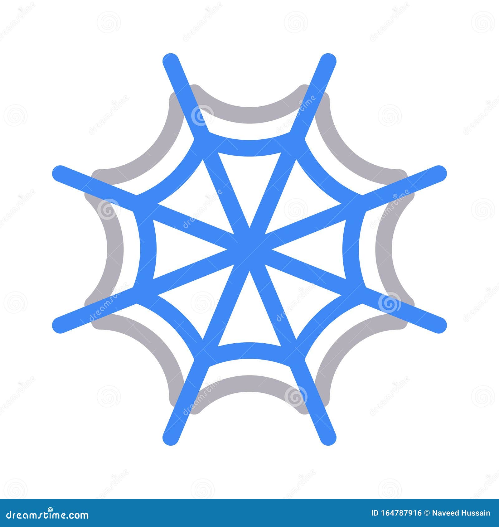 Cobweb color line icon stock illustration. Illustration of clip - 164787916