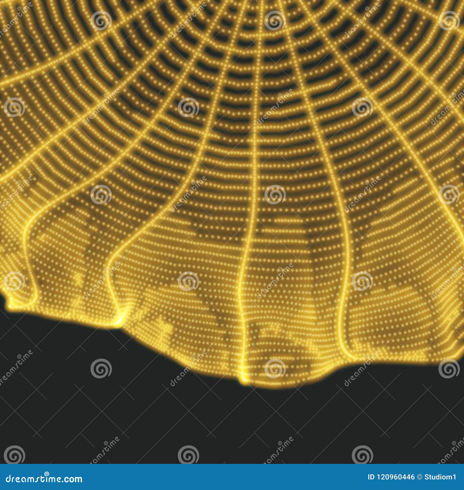 Cobweb. Network Background. Connection Structure. 3D Technology Style ...