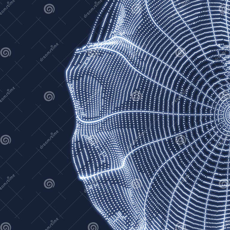 Cobweb. Network Background. Connection Structure. 3D Technology Style ...