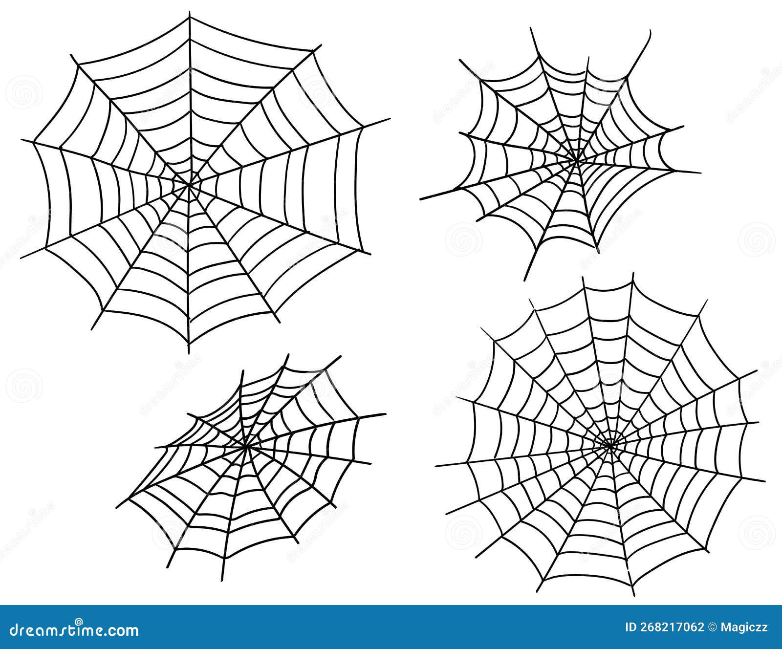 Cobweb on the Wall, Outline Vector Stock Vector - Illustration of ...