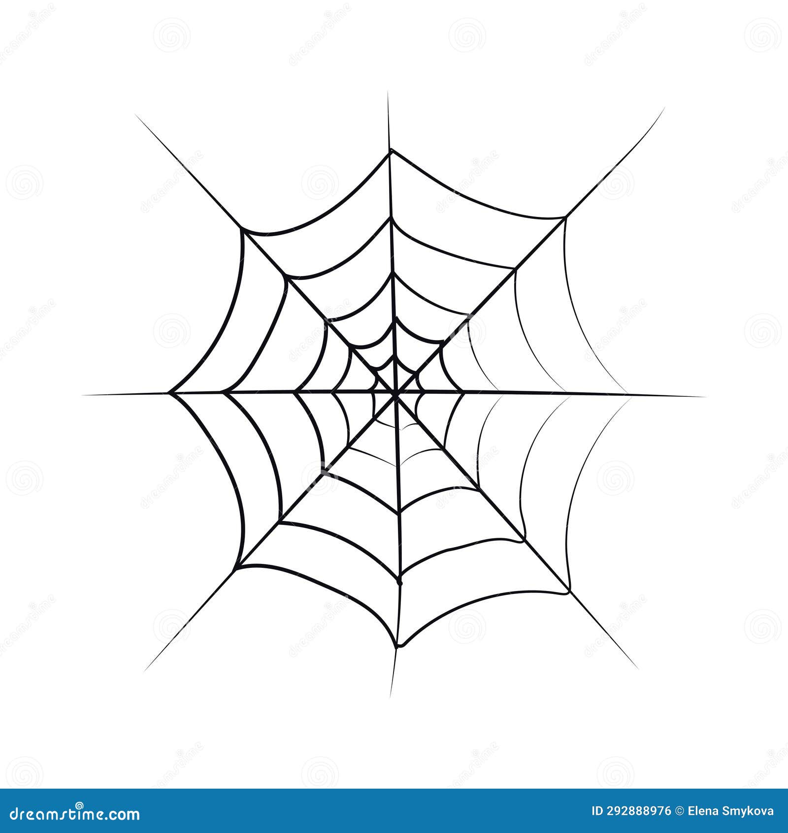 Cobweb on a White Background Stock Vector - Illustration of isolated ...